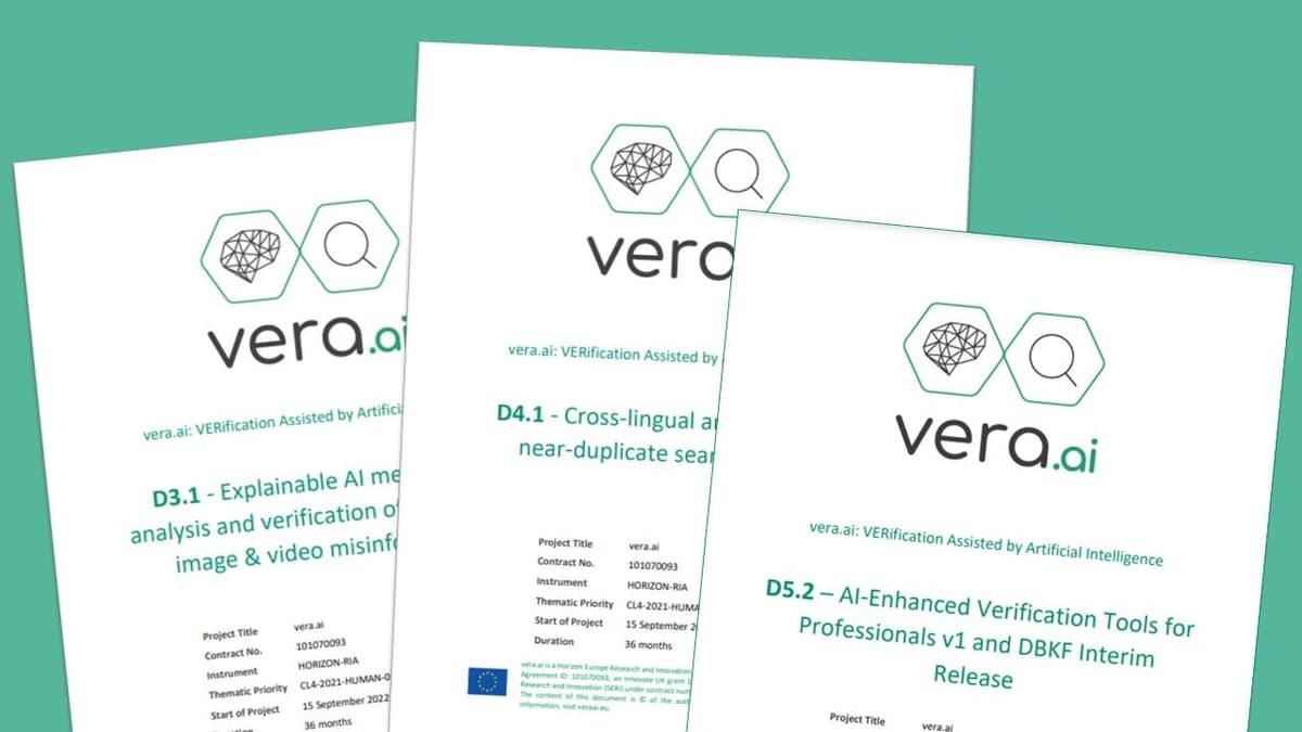 Home – vera.ai VERification Assisted by Artificial Intelligence